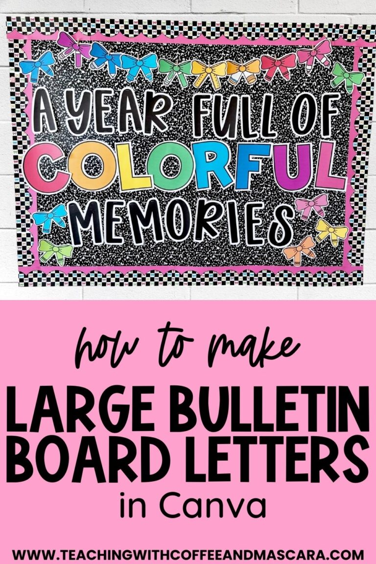 How to Make Bulletin Board Letters in Canva (With the Perfect White ...