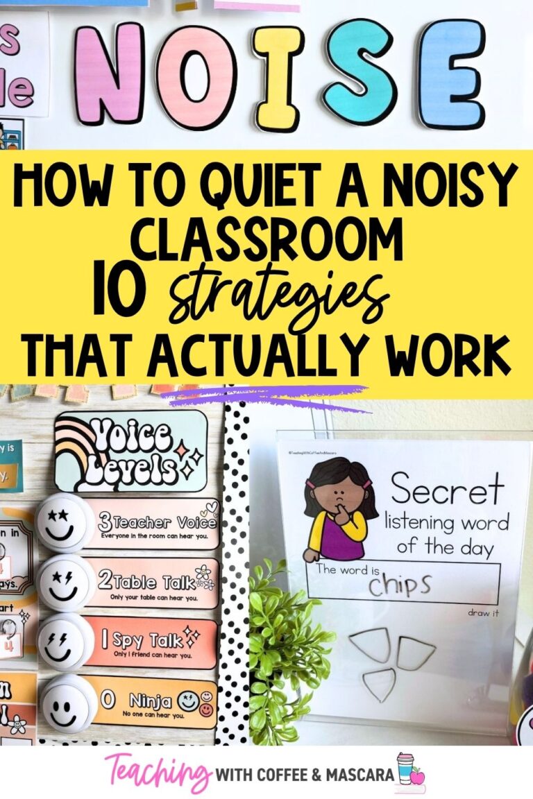 Noise Classroom Management: How to Quiet a Noisy Classroom (Strategies ...